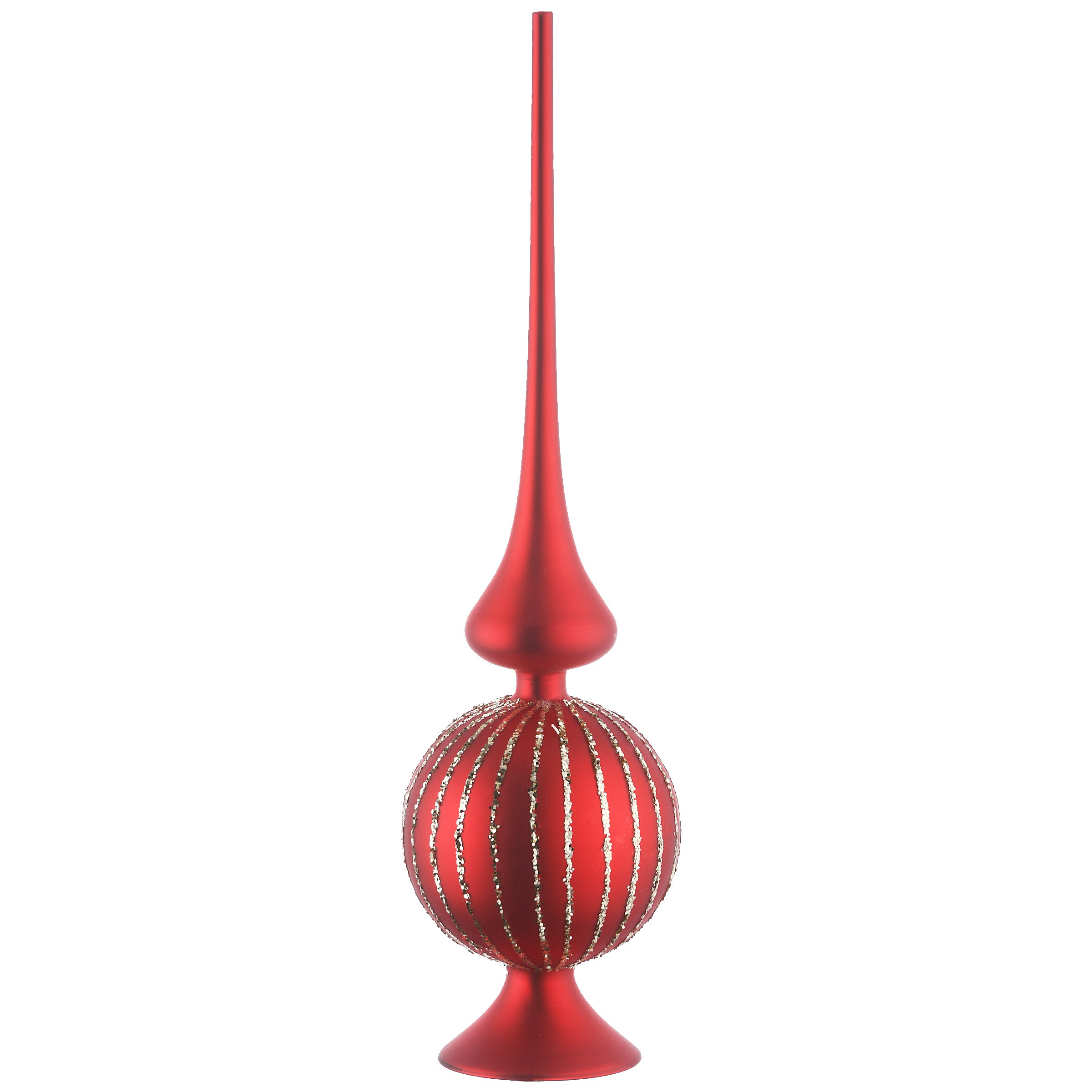 15" Red Glass Christmas Tree Topper – National Tree Company Business