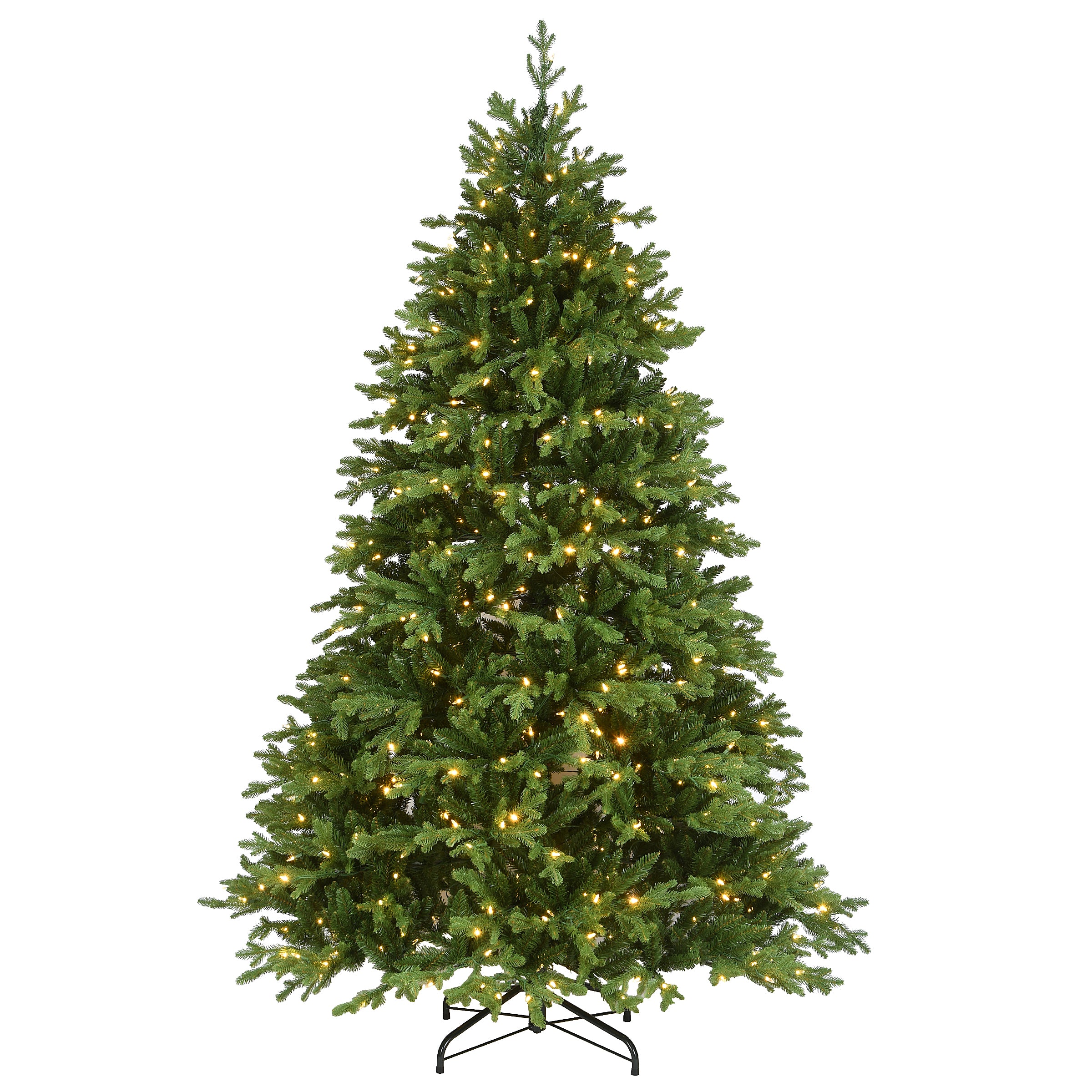 7.5 ft. Pre-Lit Cascade Fir Tree with Dual Color LED Lights · National ...