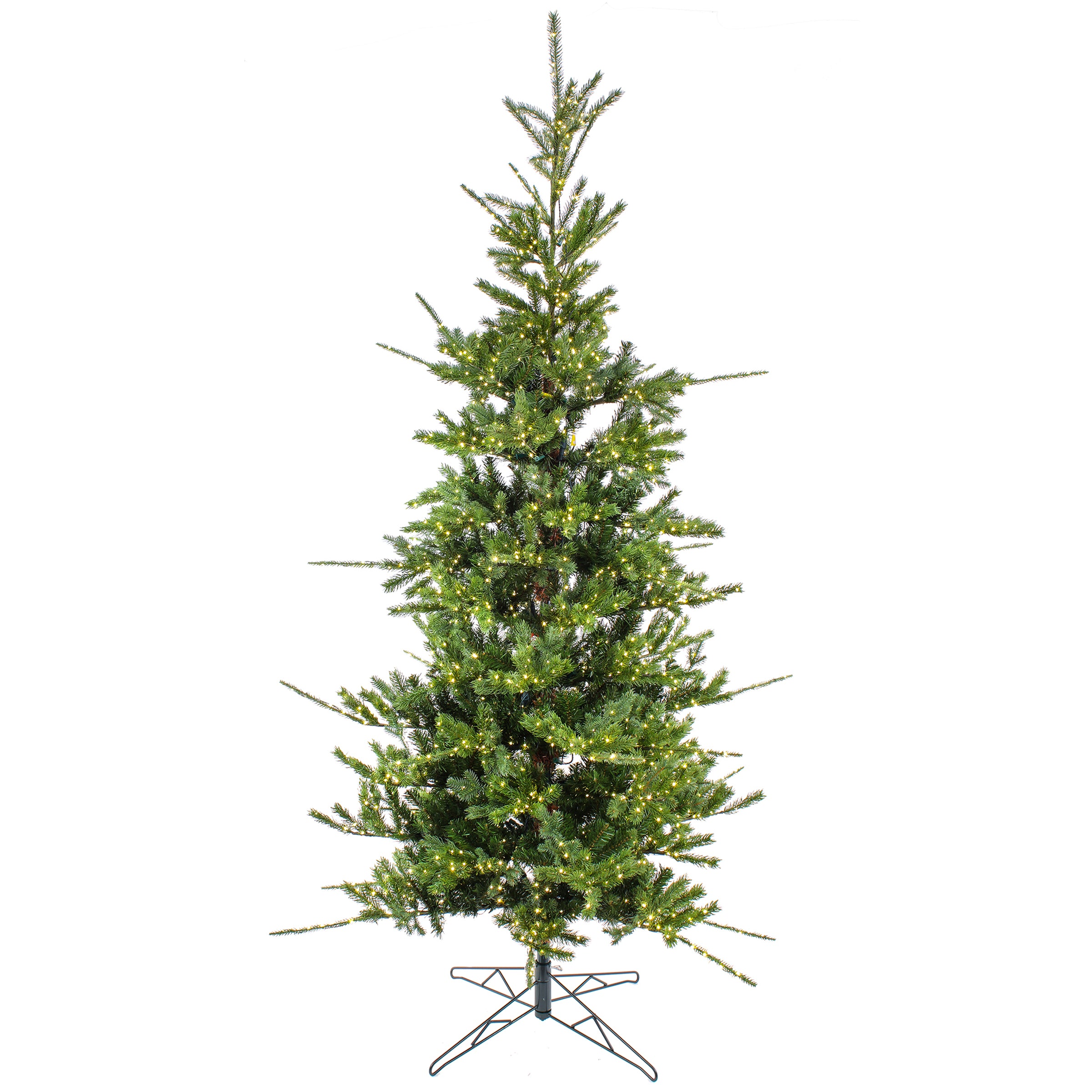 7.5 ft. Pre-Lit Lark Pine Medium Tree with Warm White LED Rice Lights ...