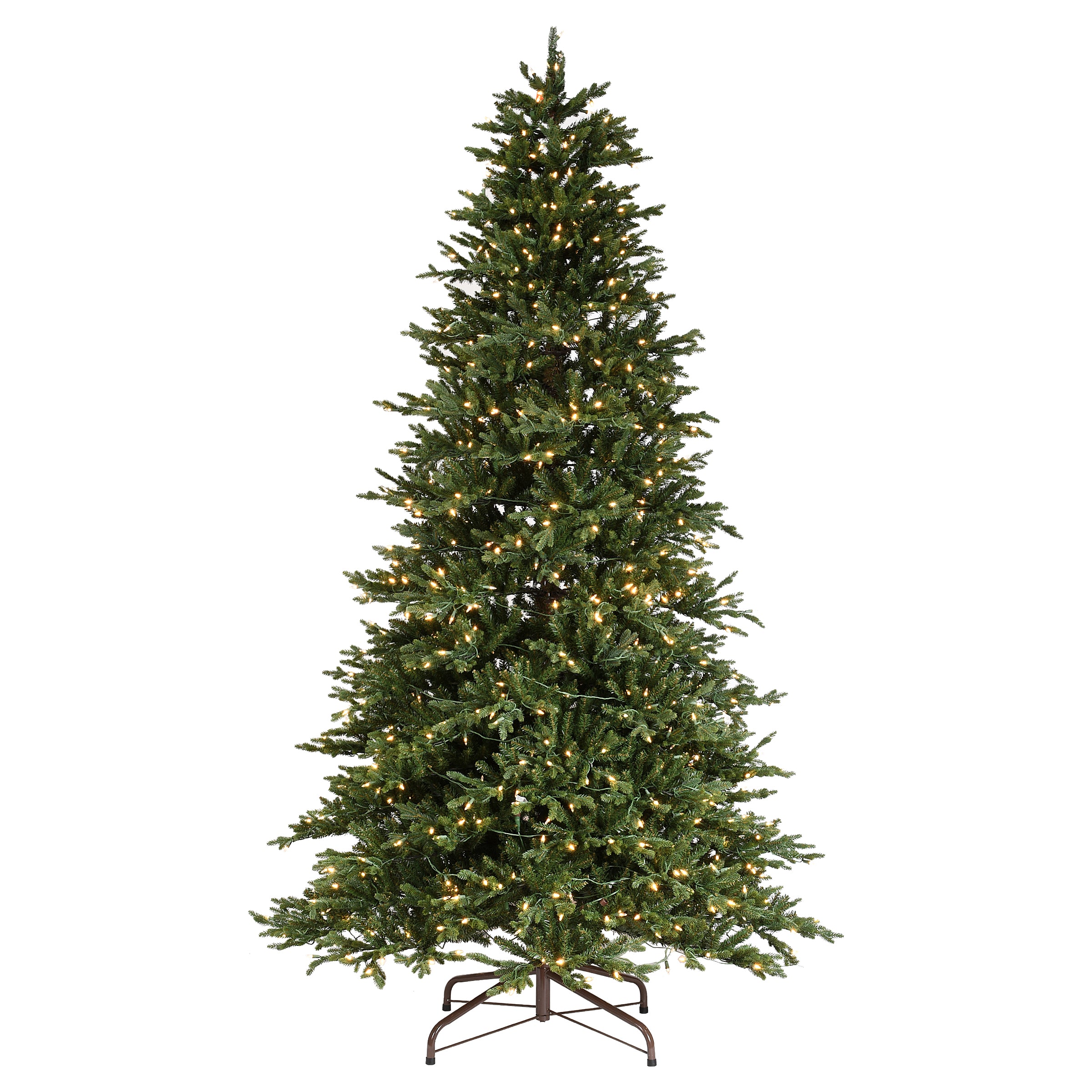 7.5 ft. Pre-Lit Pomona Pine Slim Tree with Clear Lights – National Tree ...